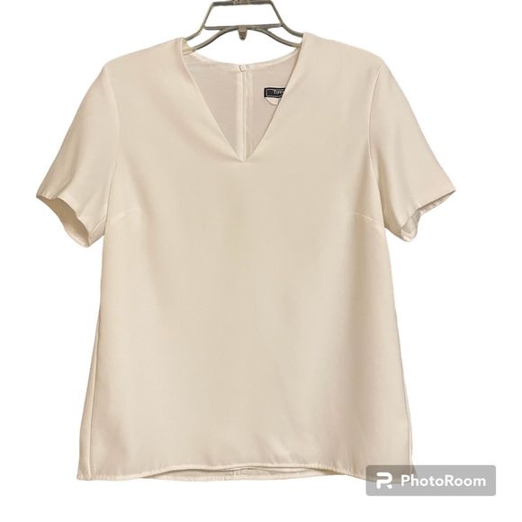 Tiffany & Co. | Tops | Tiffany Co Wardrobe Womens V Neck Blouse Short ...